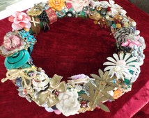 Unique jeweled wreath related items | Etsy