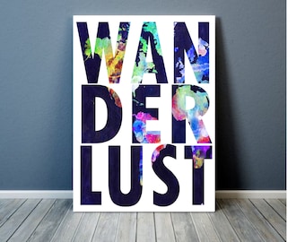 Wanderlust poster | Etsy