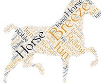 Unique horse word art related items | Etsy