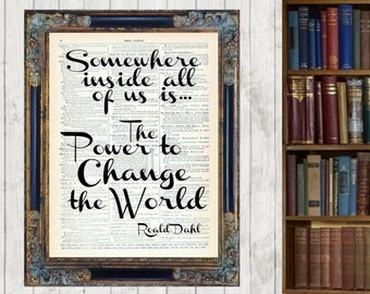 Roald dahl quote | Etsy