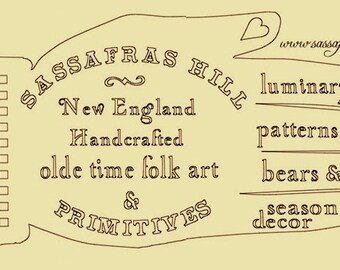 Primitive Folkart Patterns by Sassafras Hill by sassafrasprims