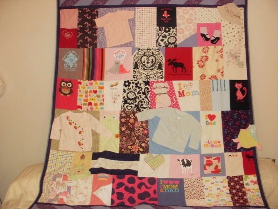 Baby Clothes Memory Quilt