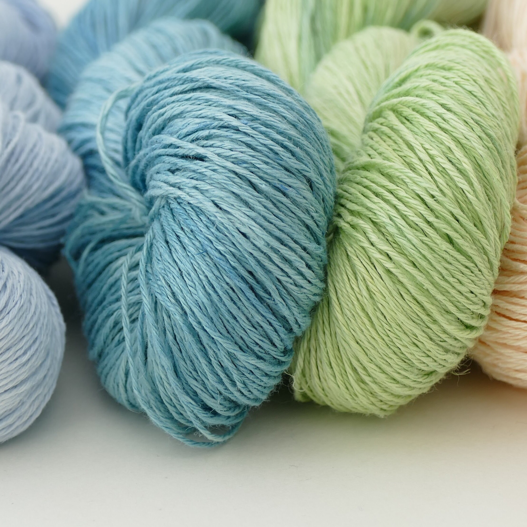 Hand Dyed Linen Yarn by EcoStitchLinen on Etsy