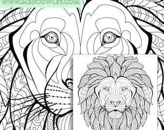 Exotic coloring page | Etsy