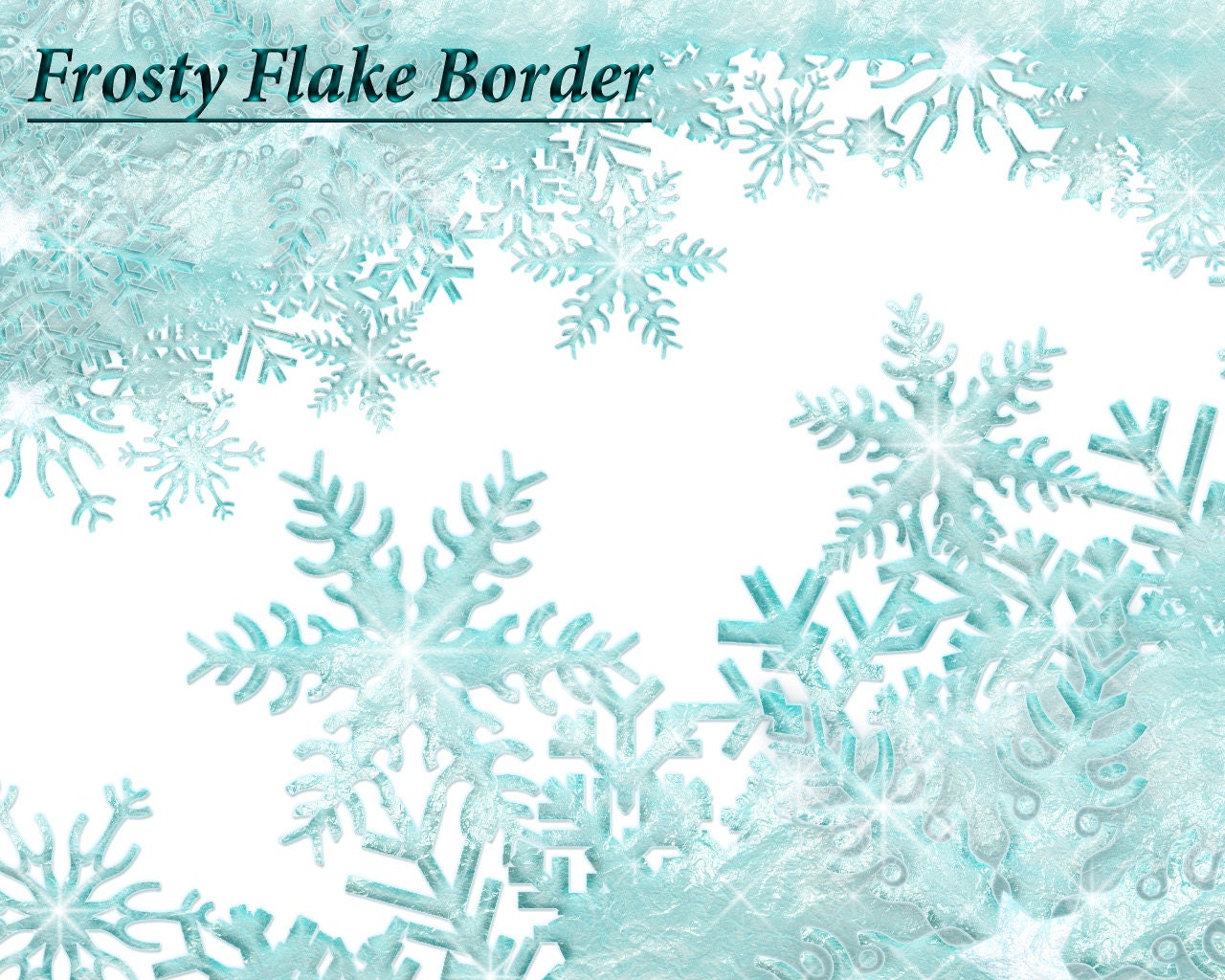 Snowflake Border Clipart Falling Snowflake Clipart Winter