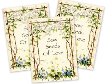 Memorial seed packet | Etsy