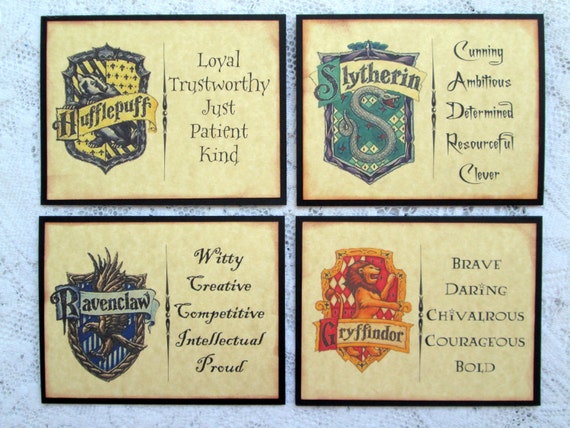 Harry Potter Hogwarts Houses House Crest House Attributes