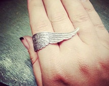 Popular items for angel wings ring on Etsy