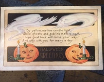 Unique halloween postcards related items | Etsy