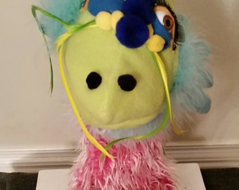 Funky the alien hand puppet by artfactore on Etsy