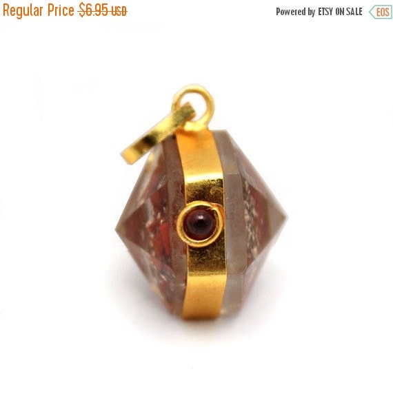 10% off Halloween Sale 1 ONE Orgon Red Jasper by jewelersparadise