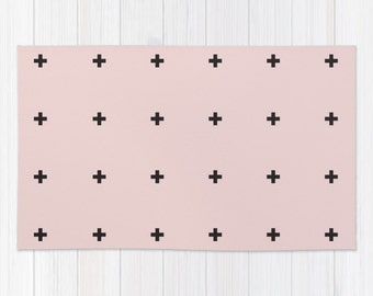 Swiss cross rug | Etsy