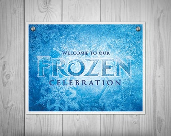 Frozen welcome sign | Etsy