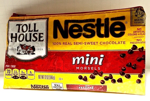Nestle Toll House Mini Chocolate Chips Wrapper Up-cycled