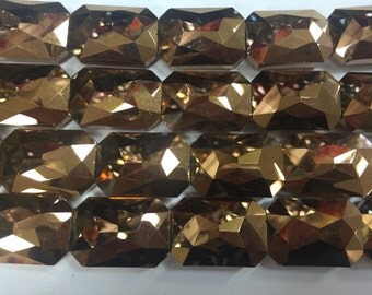 30mm coin shaped chinese faceted crystal glass by LittleBeadFairy