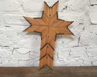 Matchstick cross | Etsy