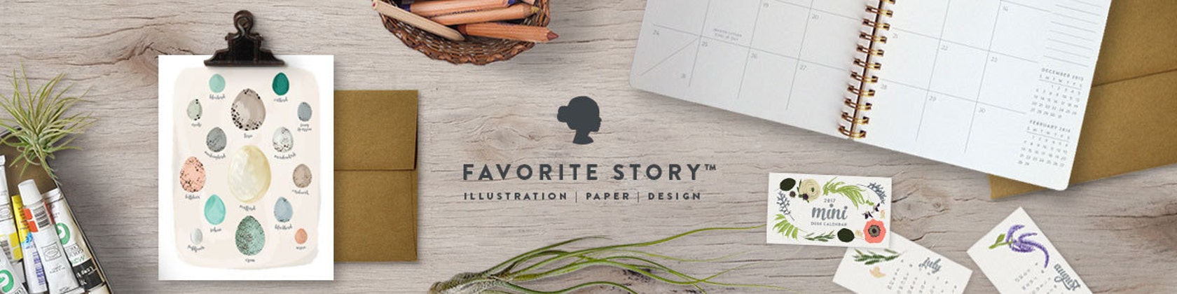 illustration paper design by FavoriteStory on Etsy