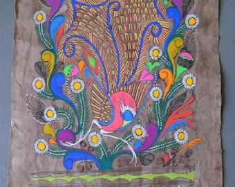 Amate bark painting | Etsy