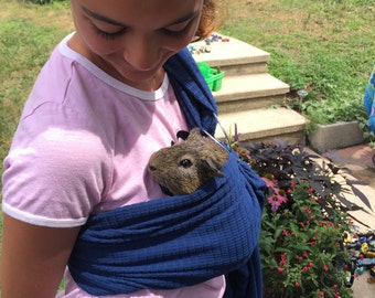 Adjustable Guinea Pig Sling handmade small Pet Carrier