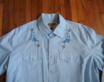 80s western shirt | Etsy