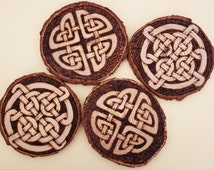 Unique celtic knot coasters related items | Etsy