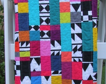 Bright color quilt | Etsy