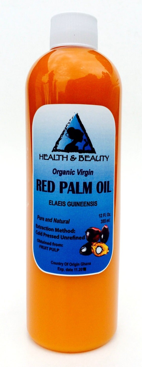 12 oz PALM OIL RED Extra Virgin Organic Carrier by HBOilsCenter