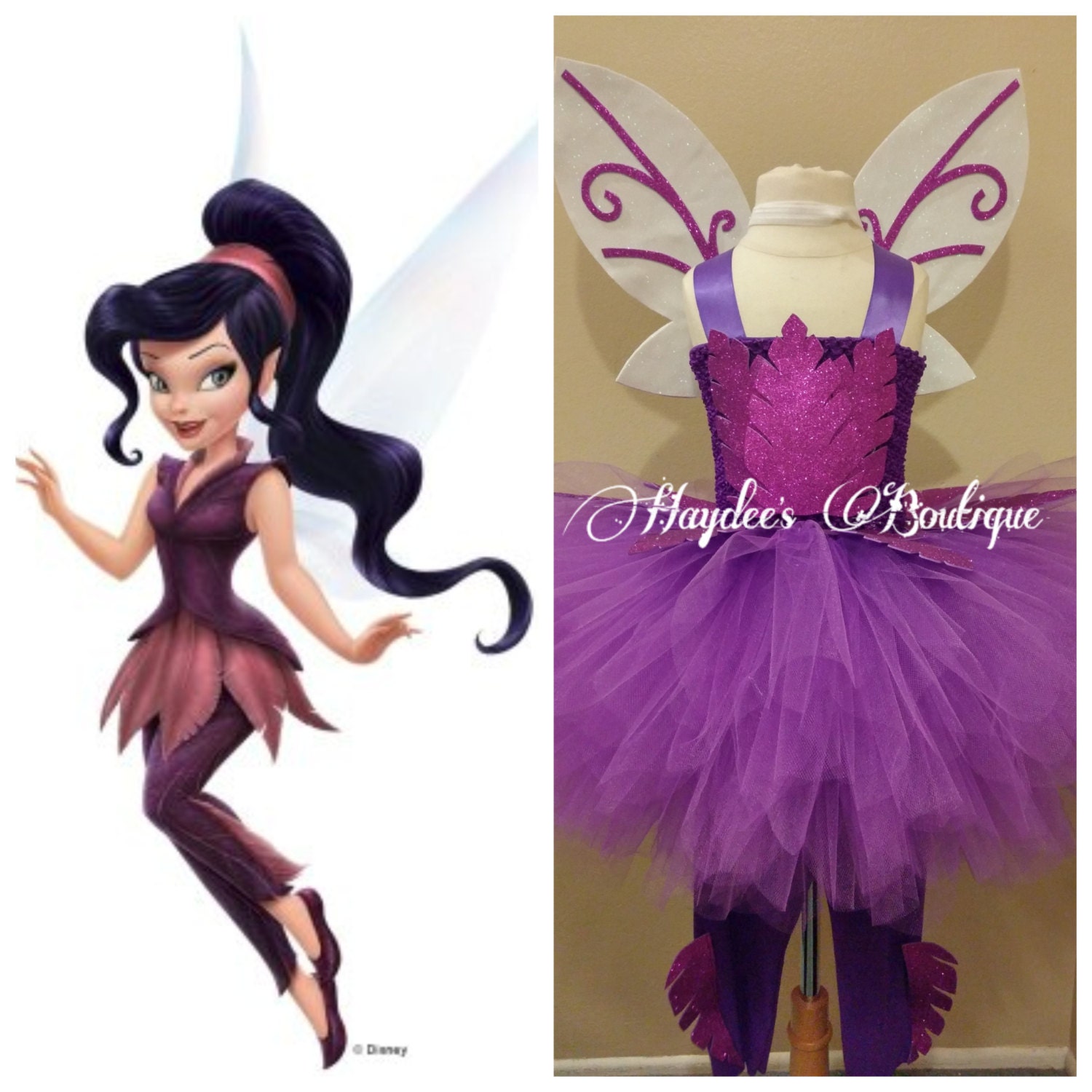 Tinkerbell Vidia Fairy Tutu Costume