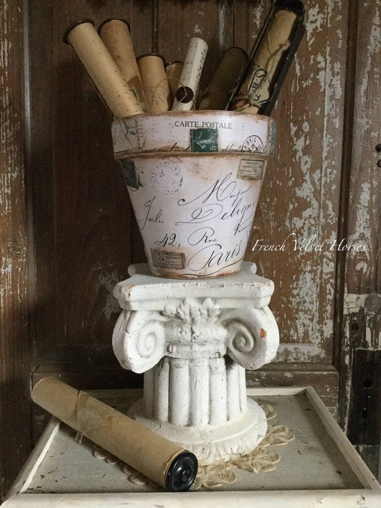 CARTE POSTALE French document Paris France by FrenchVelvetHorses