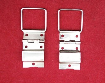 Pair of Vintage Chinese Dragon Hinges Brass Old by SiberHardware