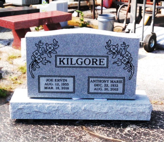 Cemetery Granite Headstone 36 x 6 x 20