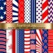 Independence Day Digital Paper: Patriotic America by GoneDigital