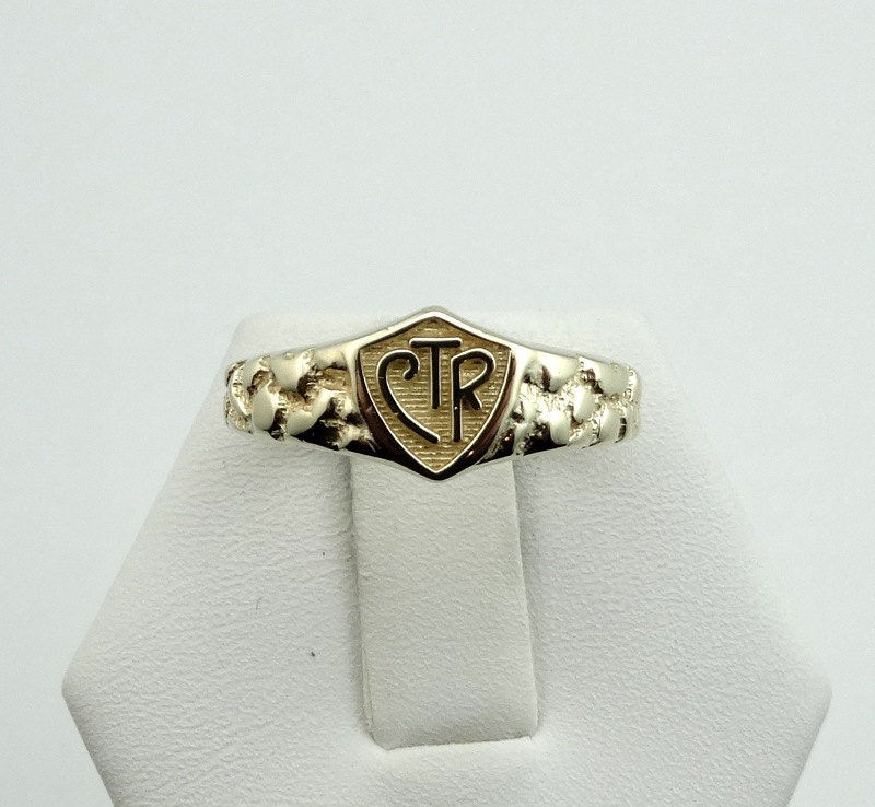 Vintage 14K Yellow Gold CTR Nugget Ring – Haute Juice