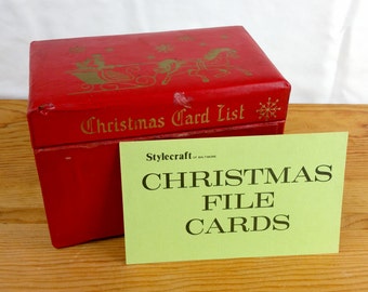 Address file box | Etsy