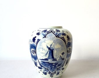 Unique delft vase related items | Etsy