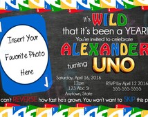 Unique uno invitation related items | Etsy