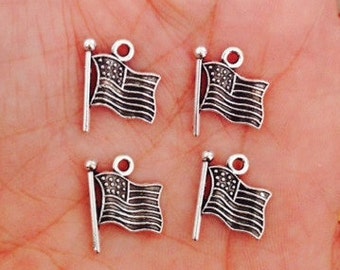 American flag charm | Etsy