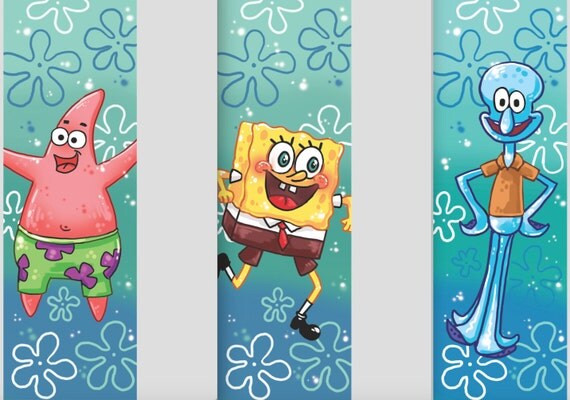 SpongeBob Themed Bookmarks by Beya Kelly