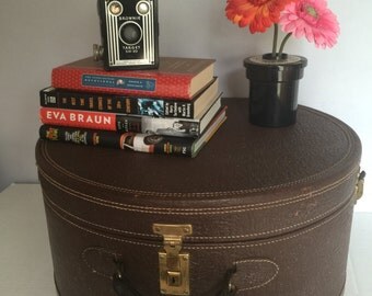 Round suitcase | Etsy