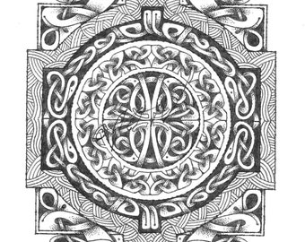 Book of kells knot | Etsy