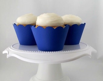 Blue cupcake liner | Etsy