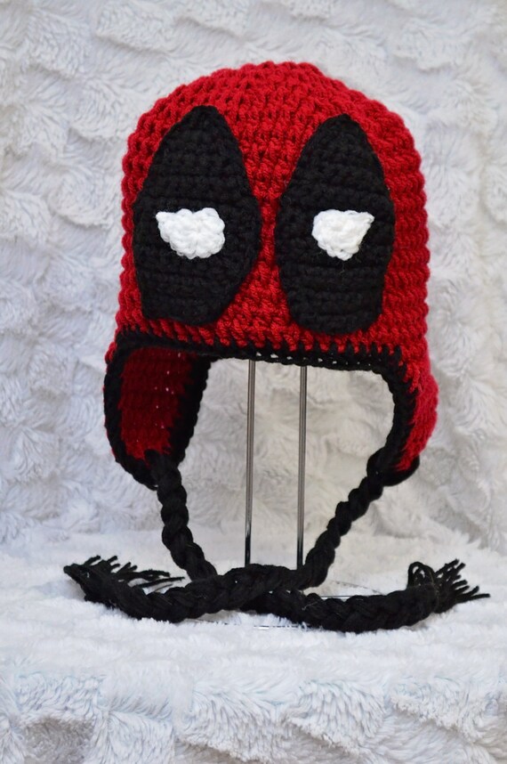 Deadpool Crochet Hat Pattern Superhero Crochet By Maggienmuggins