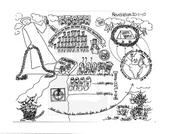 Bible Doodle Study Guide for Revelation 7 The by BibleDoodles