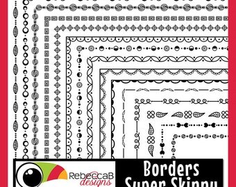 Page Borders Frames Black 8 x 11 Rectangle Digital VECTOR