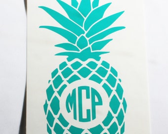 Pineapple wall decal | Etsy