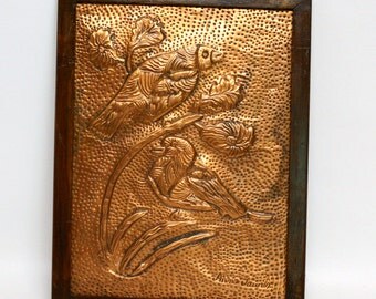 Copper embossed art | Etsy