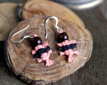 Unique hemp earrings related items | Etsy