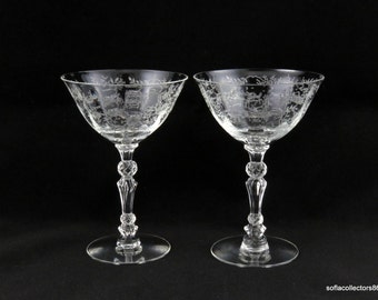 Libbey-Rock Sharpe 3005-8 Gray Cut Floral by soflacollectors86
