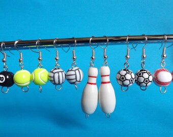 Football earrings | Etsy