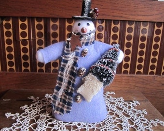 Folk art snowman | Etsy